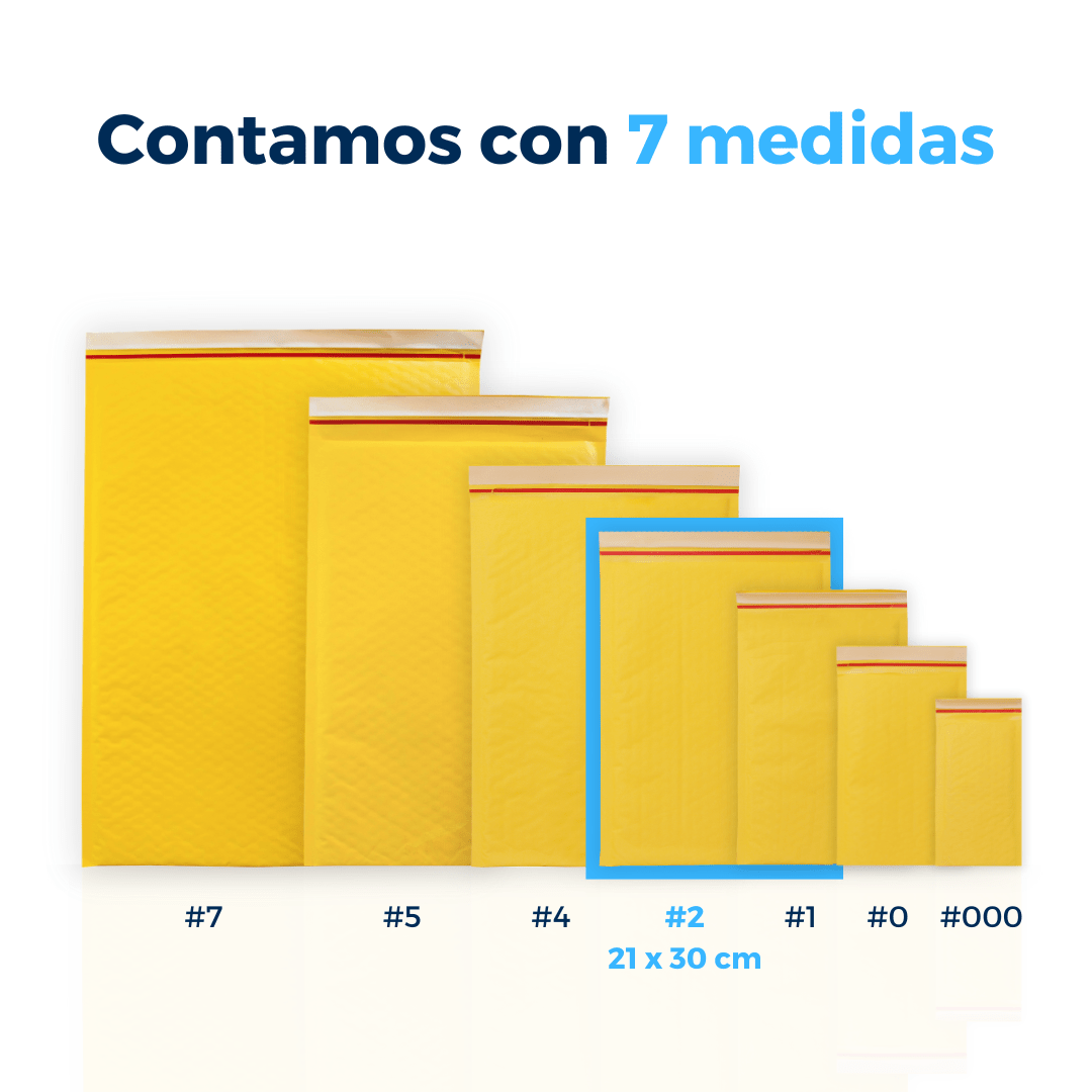 Sobres con Burbuja Amarillos - Protección Garantizada | Envío Hoy ...